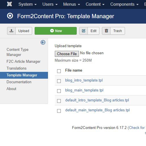 Step by Step tutorial - Documentation Form2Content Joomla CCK