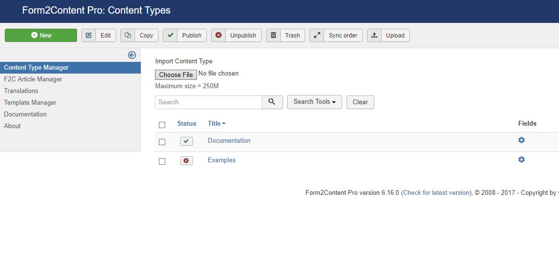 Step by Step tutorial - Documentation Form2Content Joomla CCK
